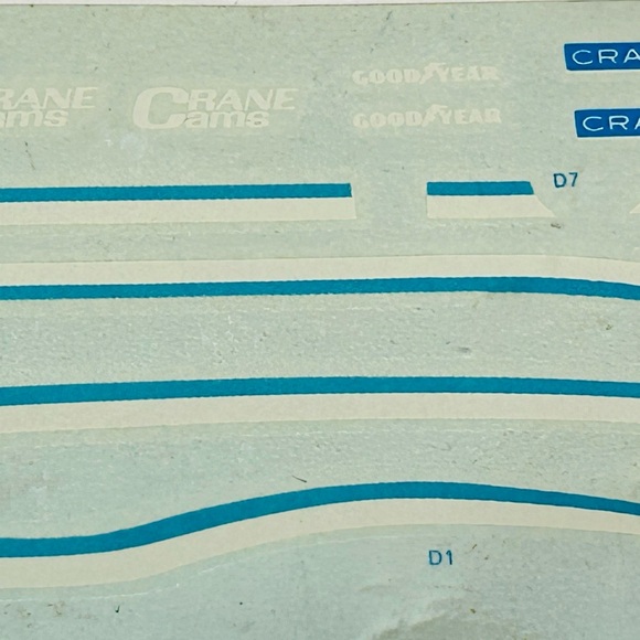 Corvette | Toys | Decal Sheet From 96 Vette Corvette Car Model Kit ...